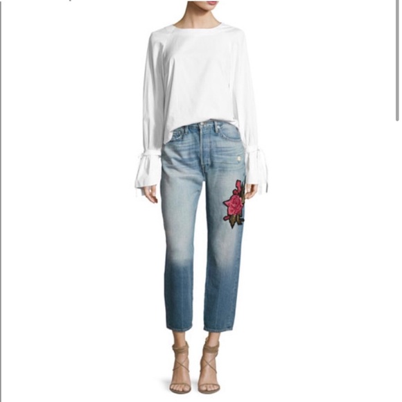 Frame Denim | Jeans | Nwt Frame Le Original Jeans Rose Lake Embroidered ...
